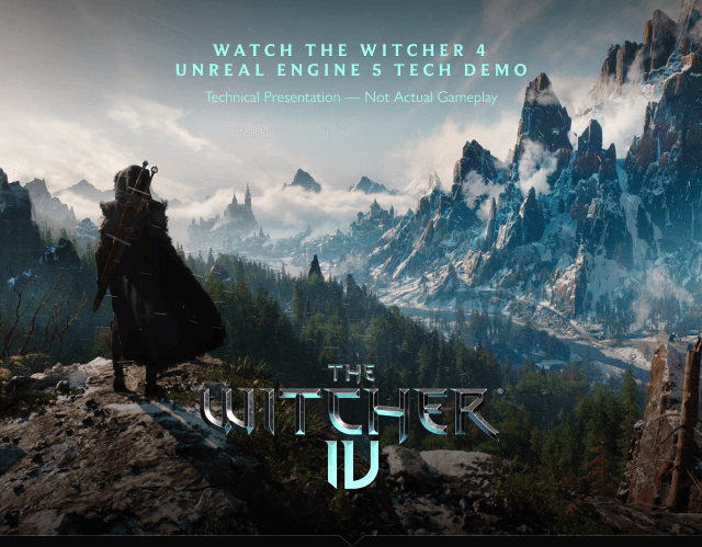 Watch The Witcher 4 Unreal Engine 5 Tech Demo